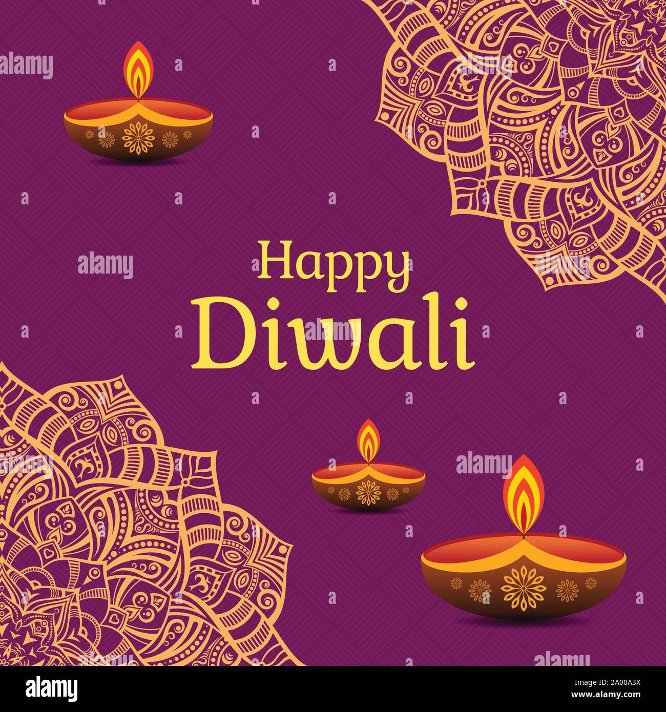 Diwali Lights India Stock Vector Images - Alamy
