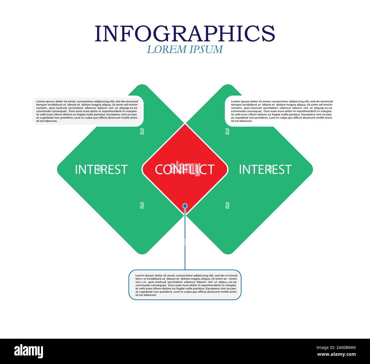 Conflict of interest vector vectors hi-res stock photography and images ...