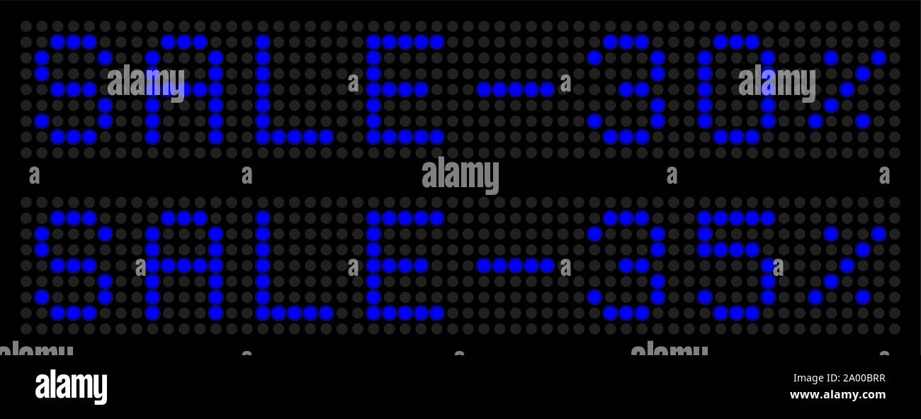 set of led displays with the words Sale 30 percent and sale 35 percent ...