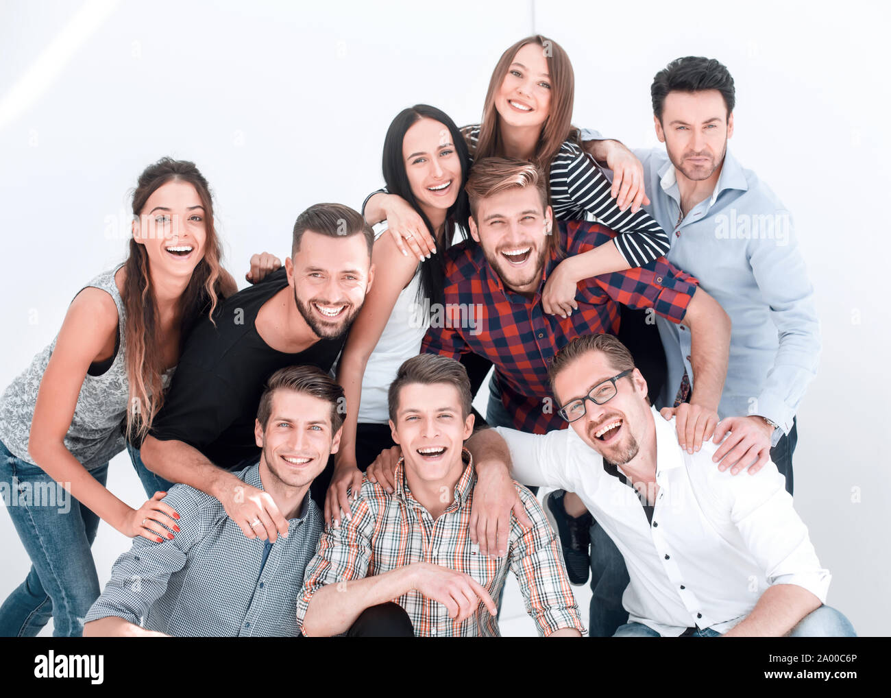 cheerful group of promising young people Stock Photo - Alamy