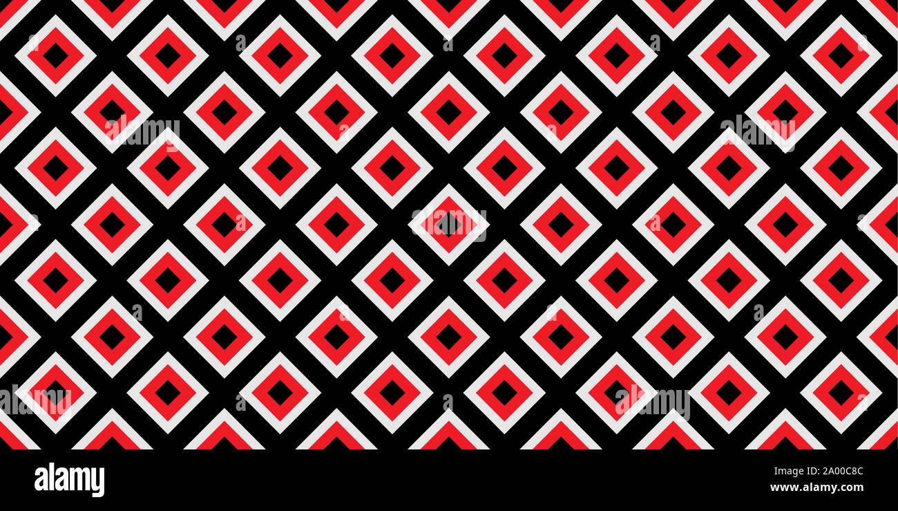Seamless geometric pattern. Red and black colors are Modern casual ...
