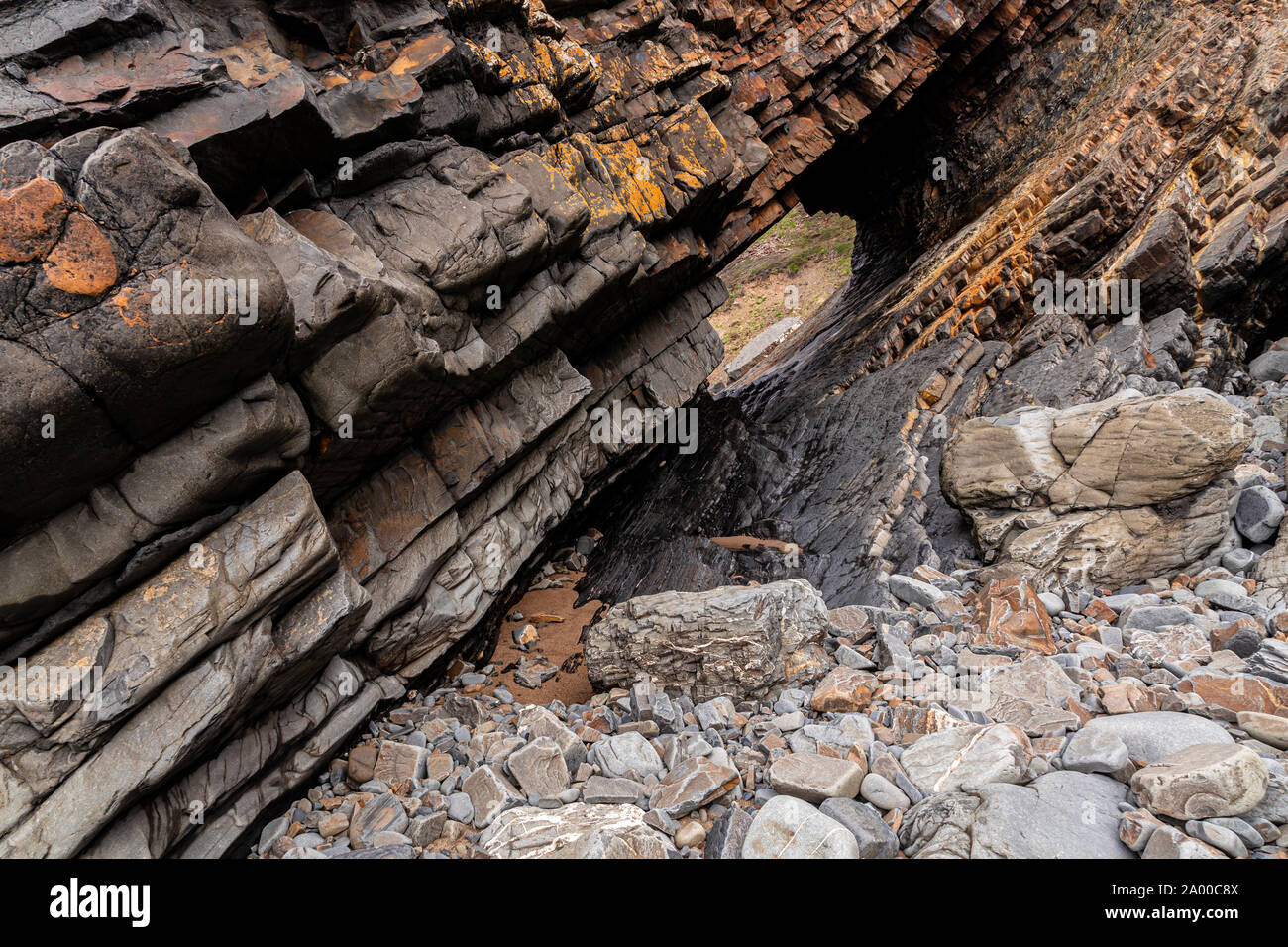 Rock formations at Hartland Quay, Devon, England Stock Photo - Alamy