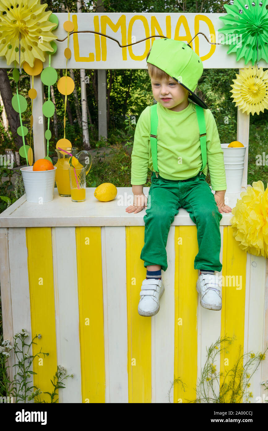 Boy Lemonade Stand