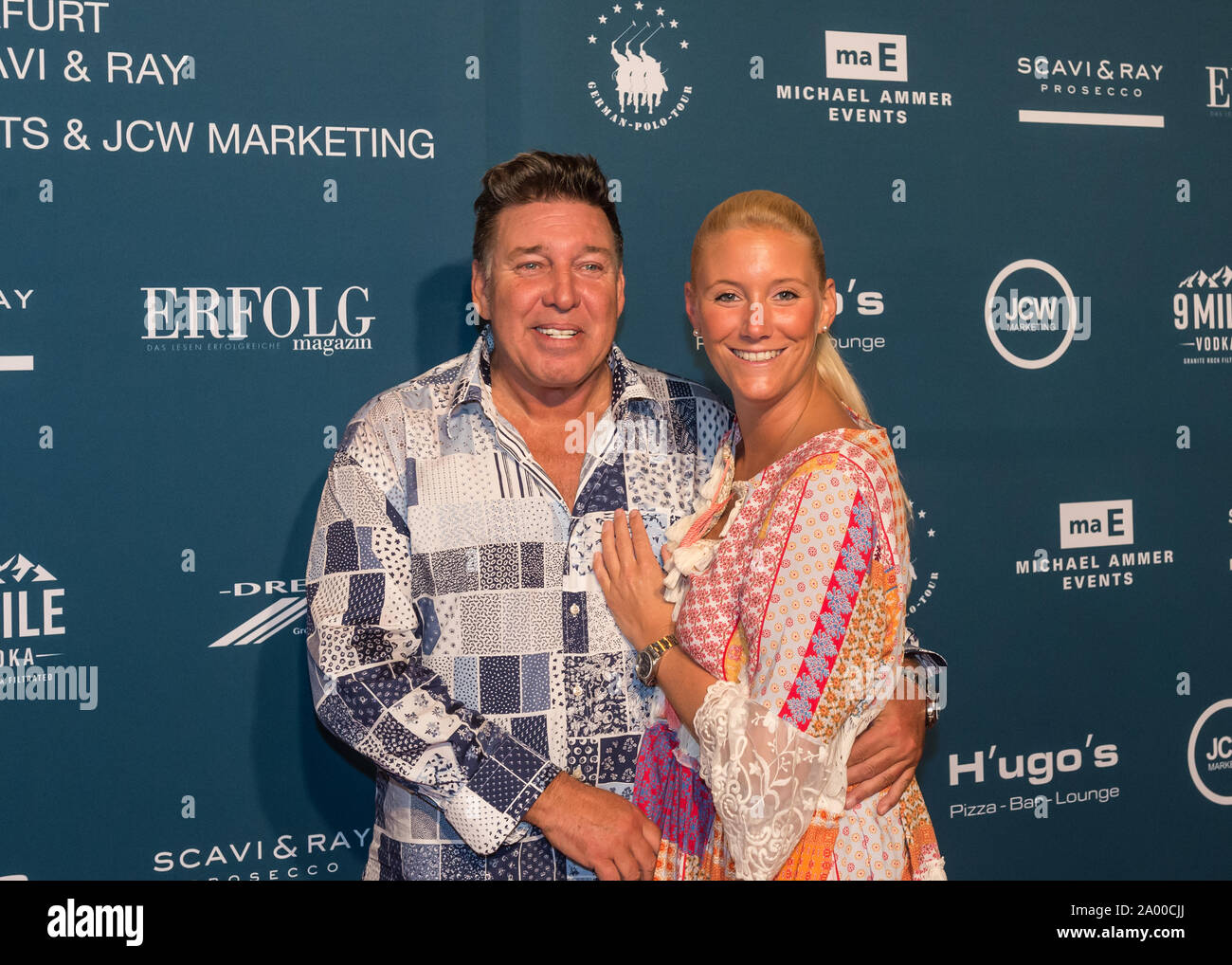 Frankfurt Polo Players Night Michael Ammer Laura Gockel 13092019 Stock ...