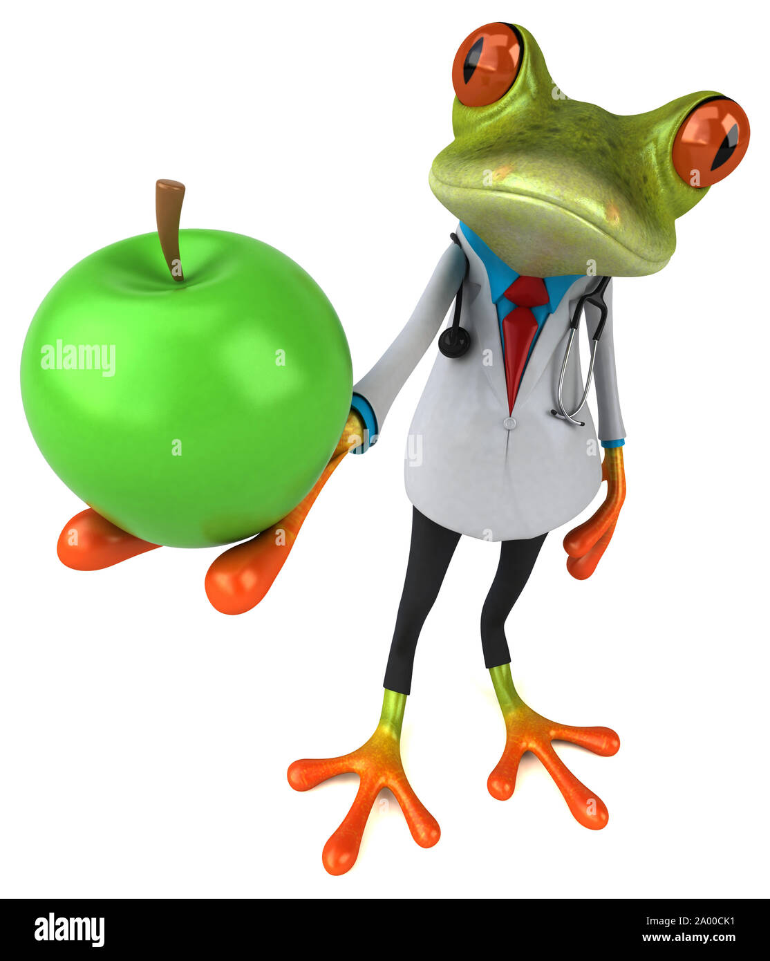 Frog doctor - 3D Illustration Stock Photo - Alamy