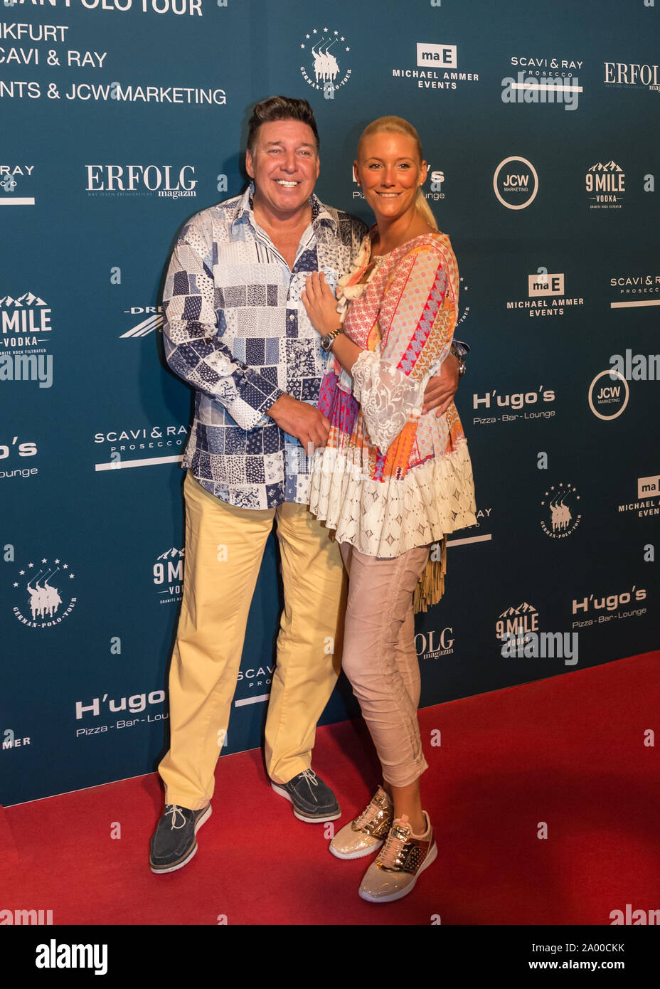 Frankfurt Polo Players Night Michael Ammer Laura Gockel 13092019 Stock ...