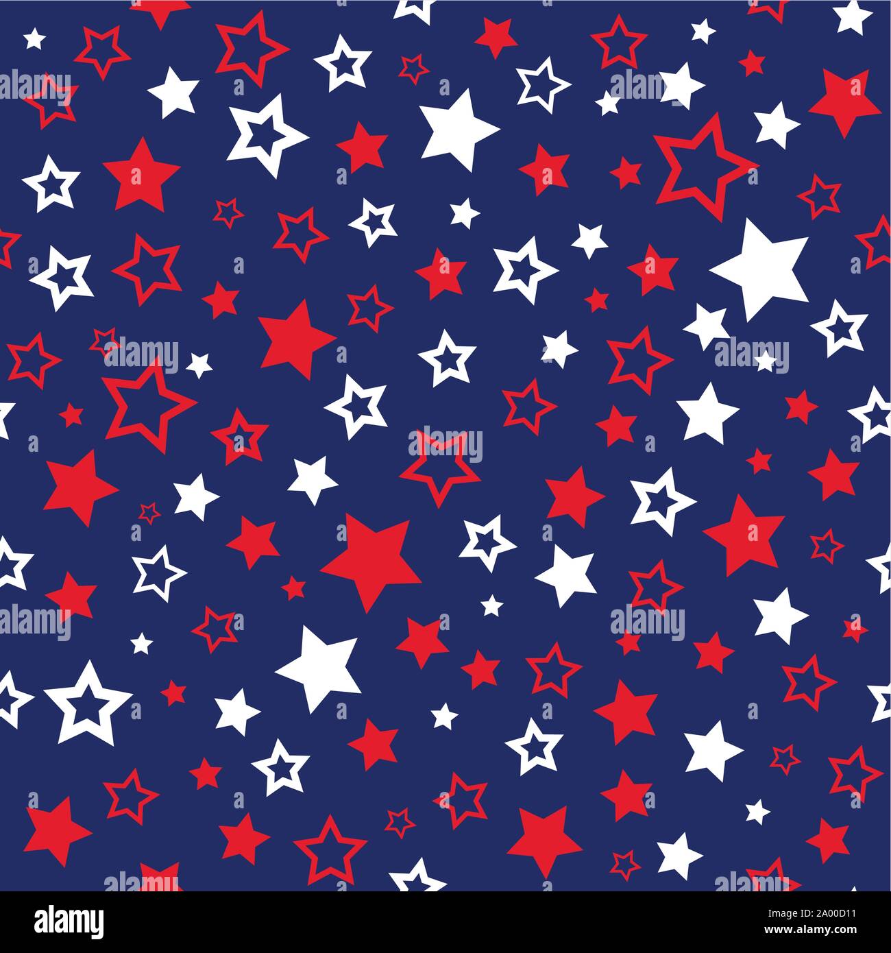 Stars seamless pattern. USA colors background Stock Vector Image & Art ...
