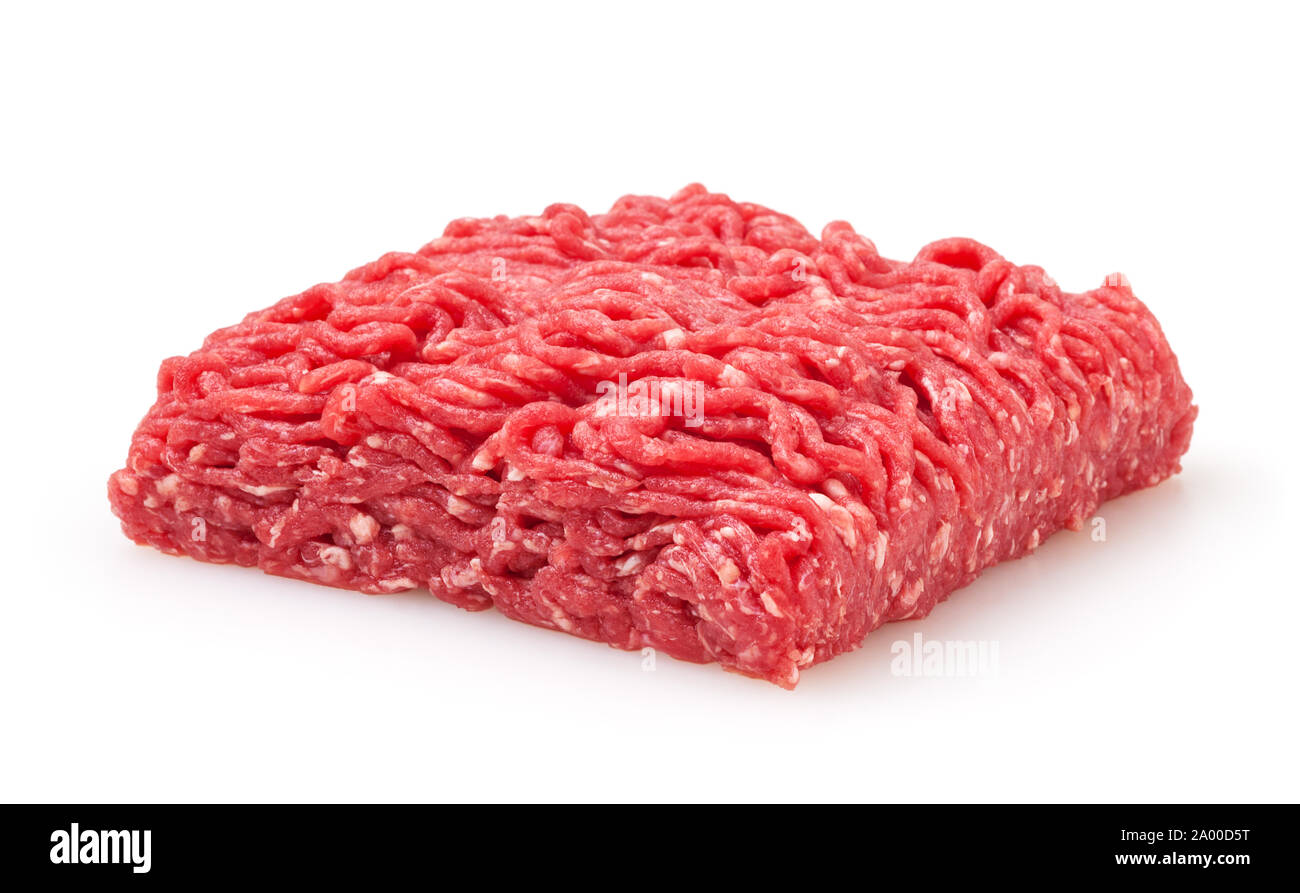 Ground beef white background hi-res stock photography and images - Alamy