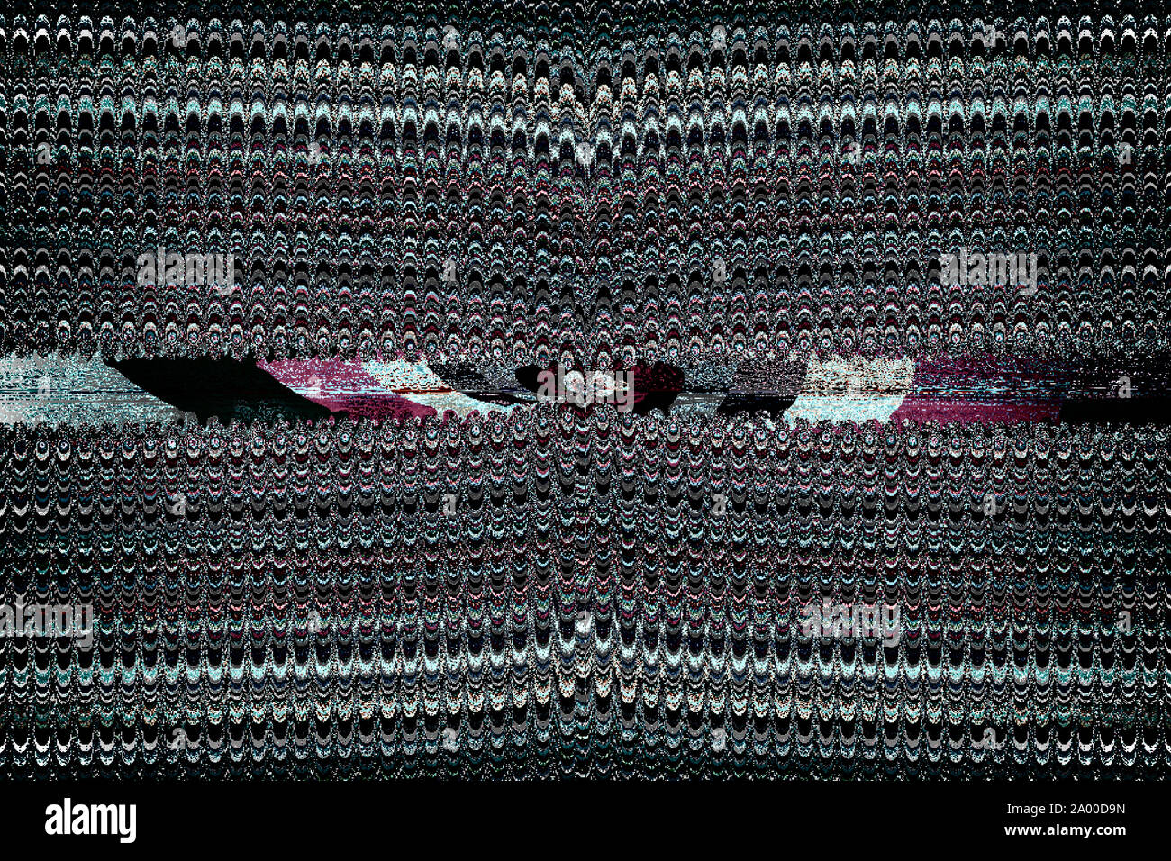 Fractal image: fancy abstract drawing, black background Stock Photo - Alamy