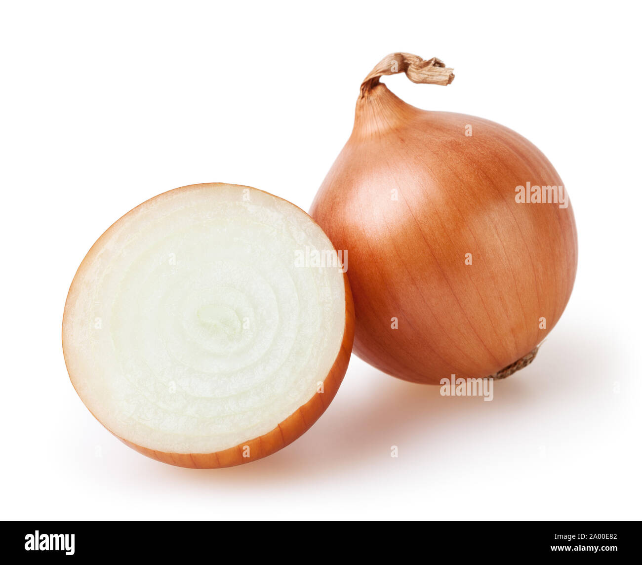 Onion bulbs isolated on white background with clipping path Stock Photo ...