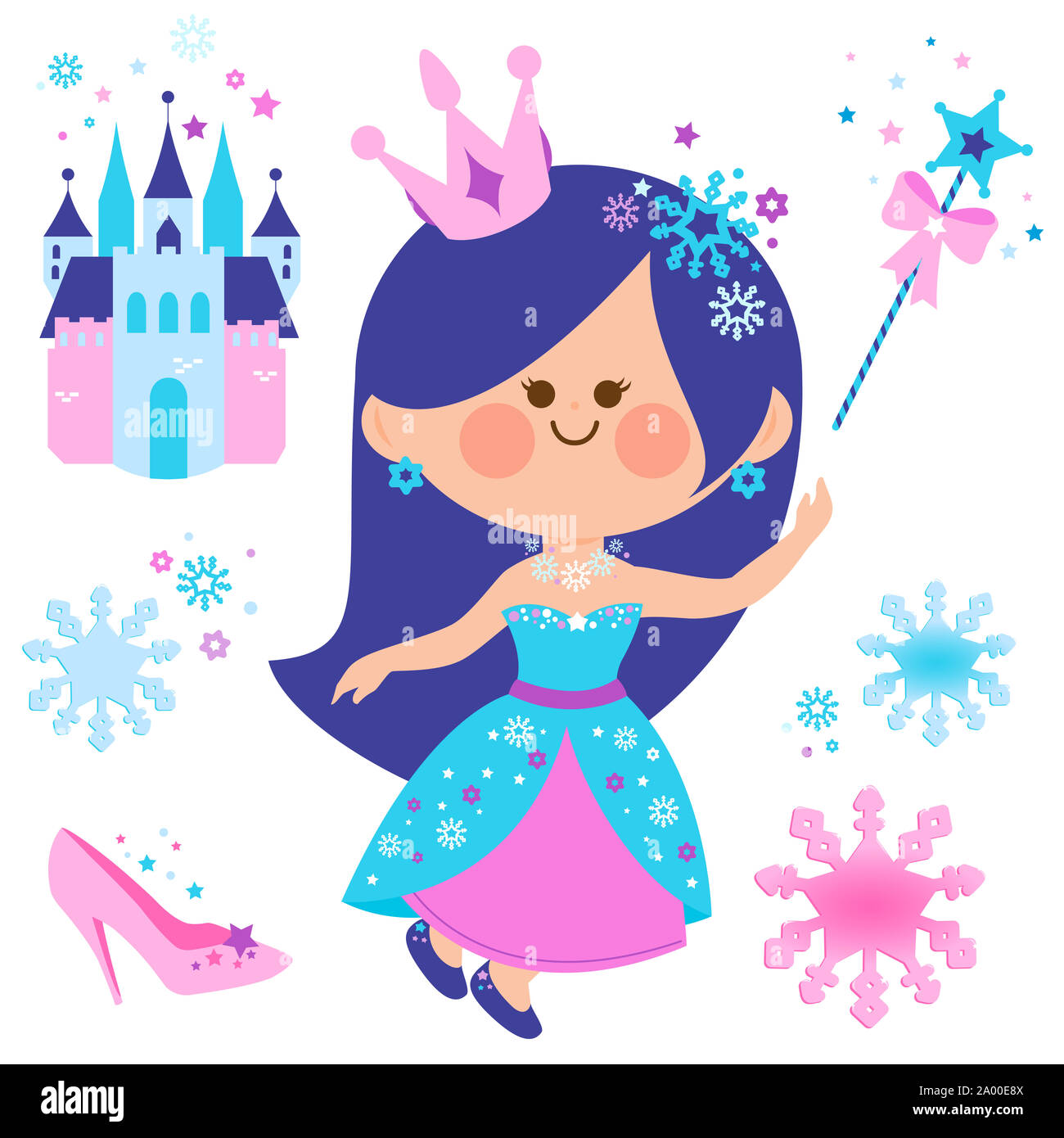 Woman princess with a wand hi-res stock photography and images - Alamy