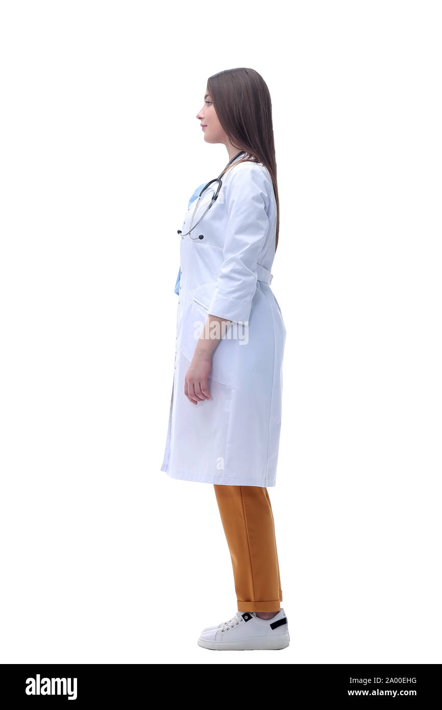 Side view medical practitioner Cut Out Stock Images & Pictures - Alamy