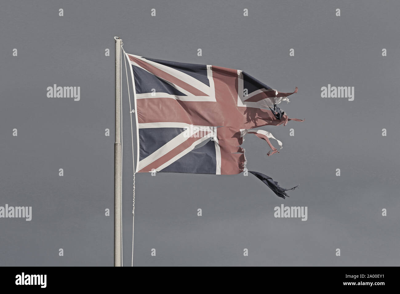 Tattered British Union Jack Flag High Resolution Stock Photography and ...