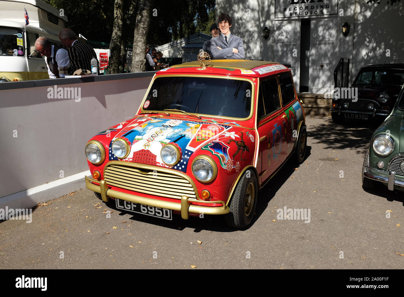September 2019 - John Lennon's wildly painted customised mini on show ...