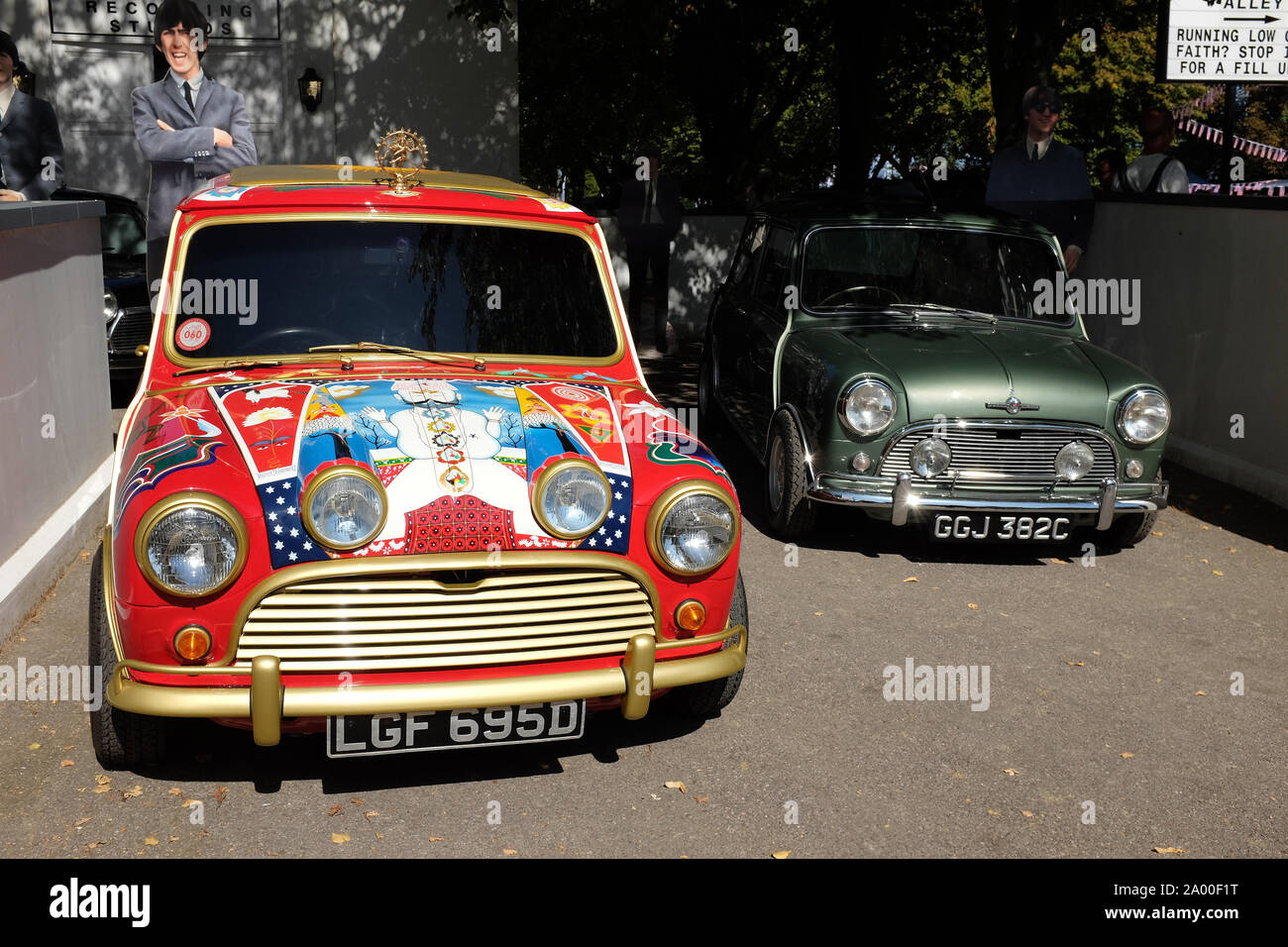 September 2019 - John Lennon's wildly painted customised mini on show ...
