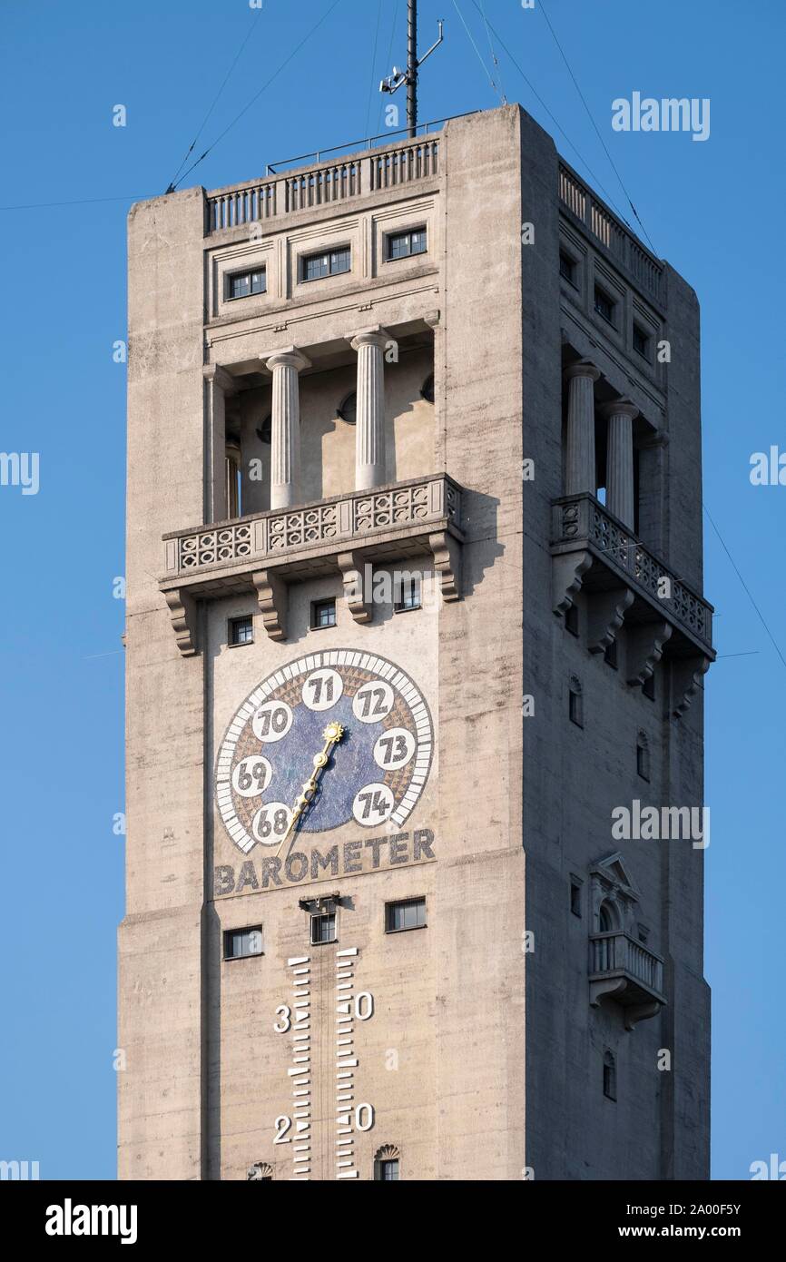 Barometer at the Tower of the German Museum, Munich, Upper Bavaria ...