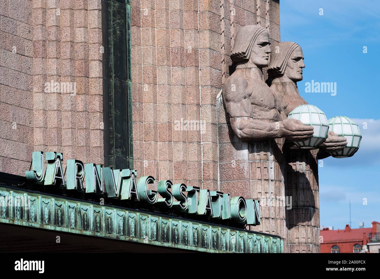 Torchbearers, Statues of Emil Wikstrom, Central Station, Helsinki ...