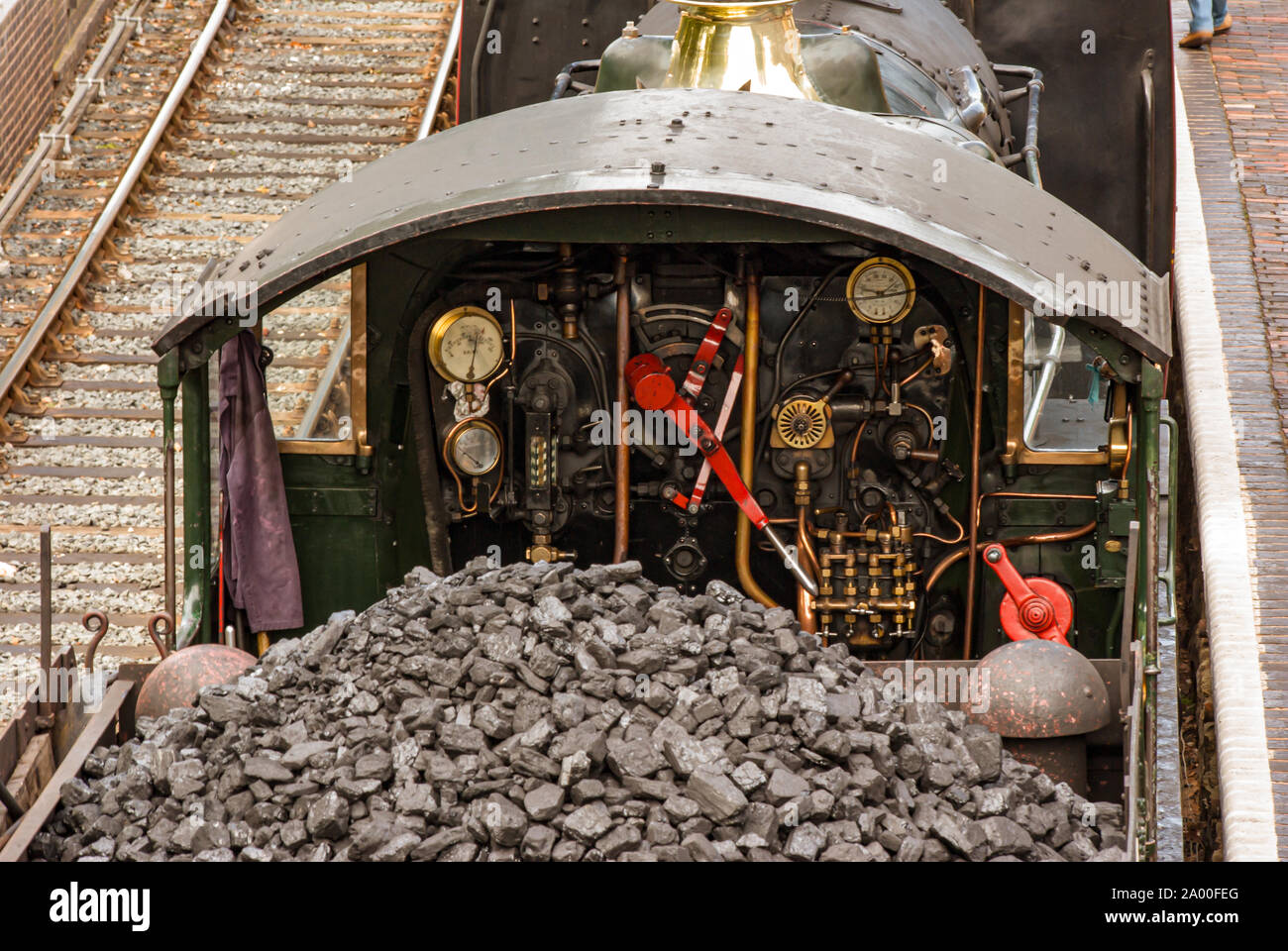 Steam locomotive train gauges hi-res stock photography and images - Alamy