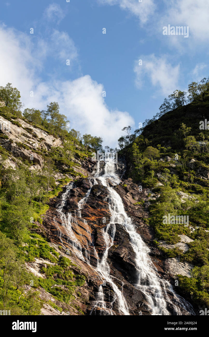 Steall Waterfall, Iconic 120-m. tiered waterfall, 2nd highest in ...