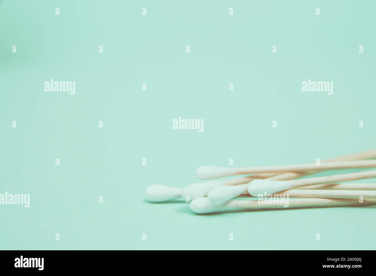 Cotton swab used for cleaning ear Stock Photo - Alamy