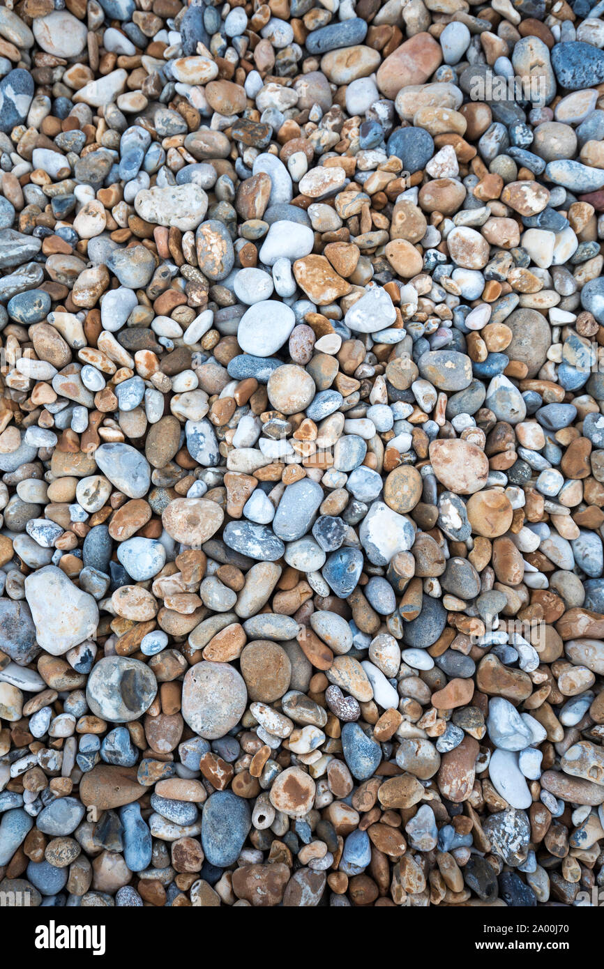 Shingle on the pebbly beach at Dungeness in Kent, UK Stock Photo - Alamy
