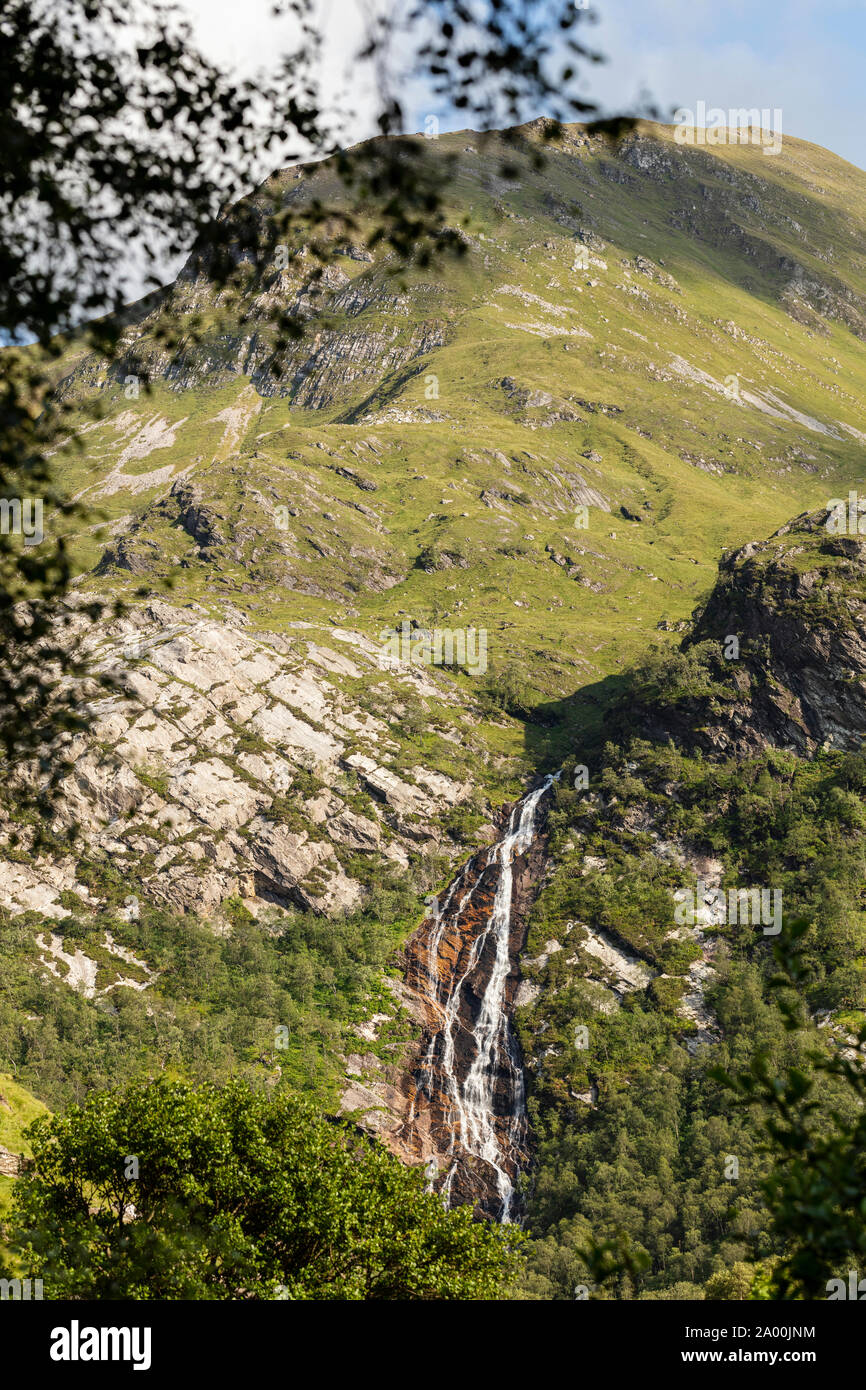 Steall Waterfall, Iconic 120-m. tiered waterfall, 2nd highest in ...