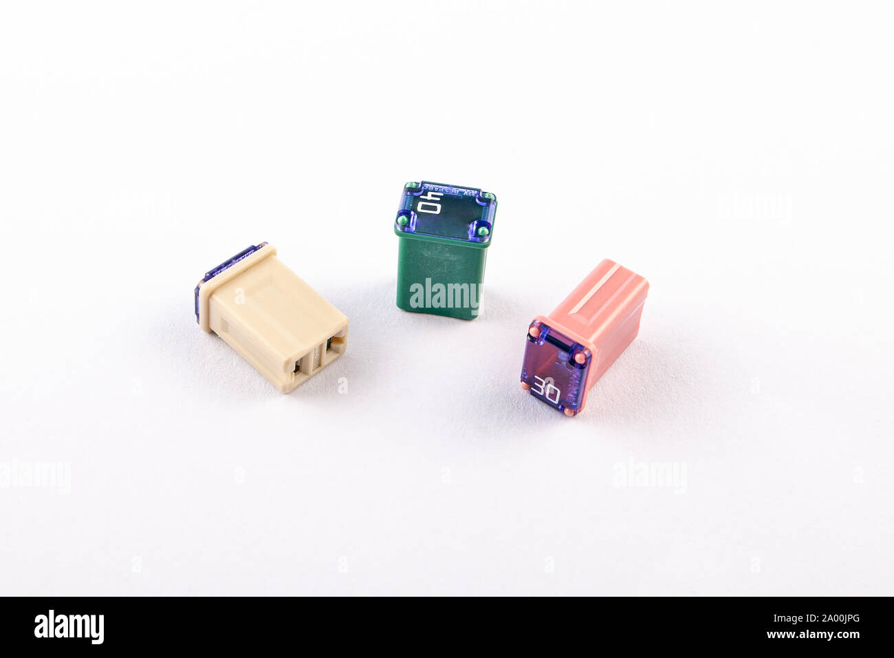 PAL blade micro profile Japan fuses with different ampers on isolated ...