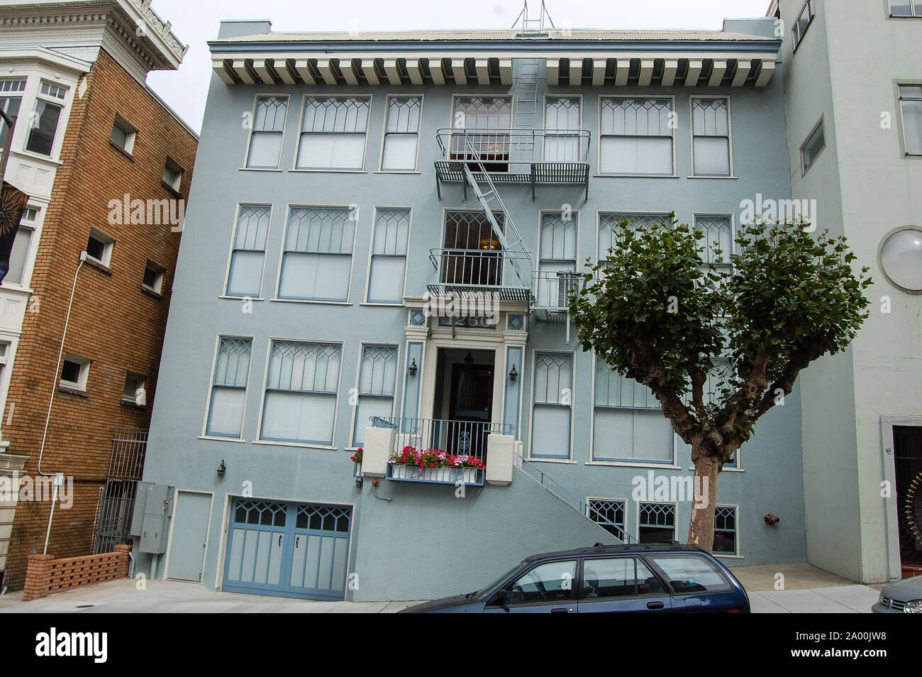 San Francisco flat flats building block balcony balconies style type ...
