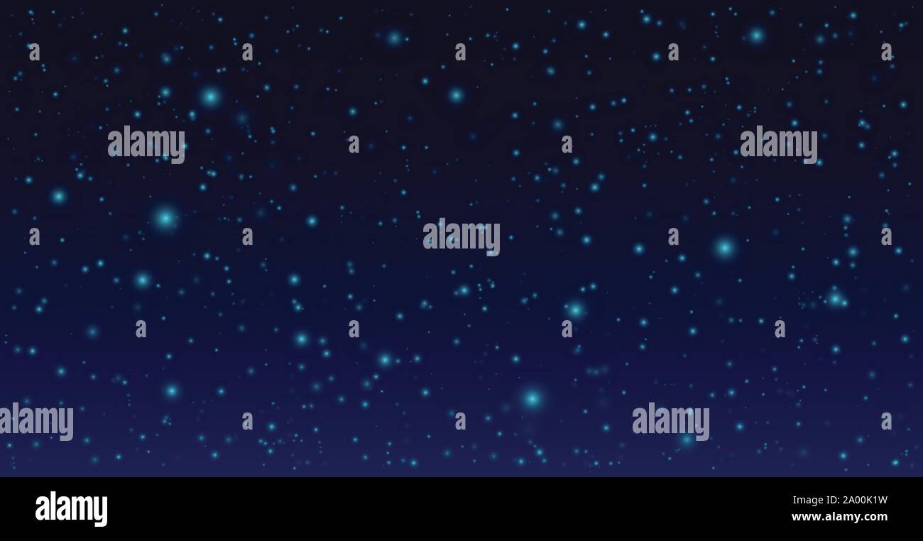 Vector night sky background. Dark sky with stars Stock Vector Image ...