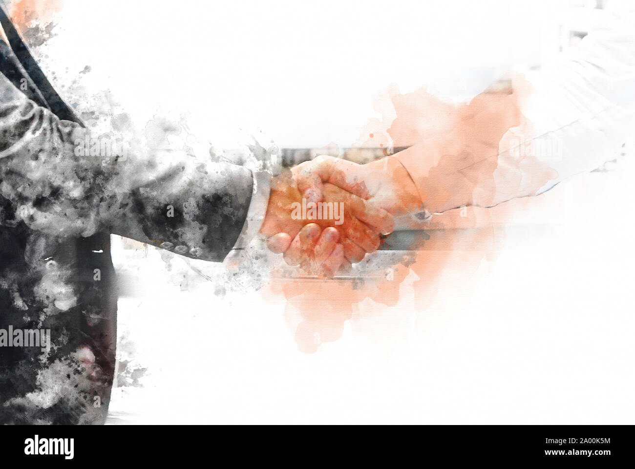 Abstract Join hands business concept and handshake concept on ...