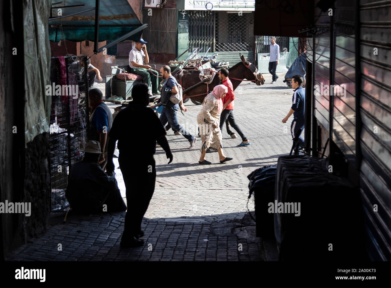 Busy souks marrakech hi-res stock photography and images - Alamy