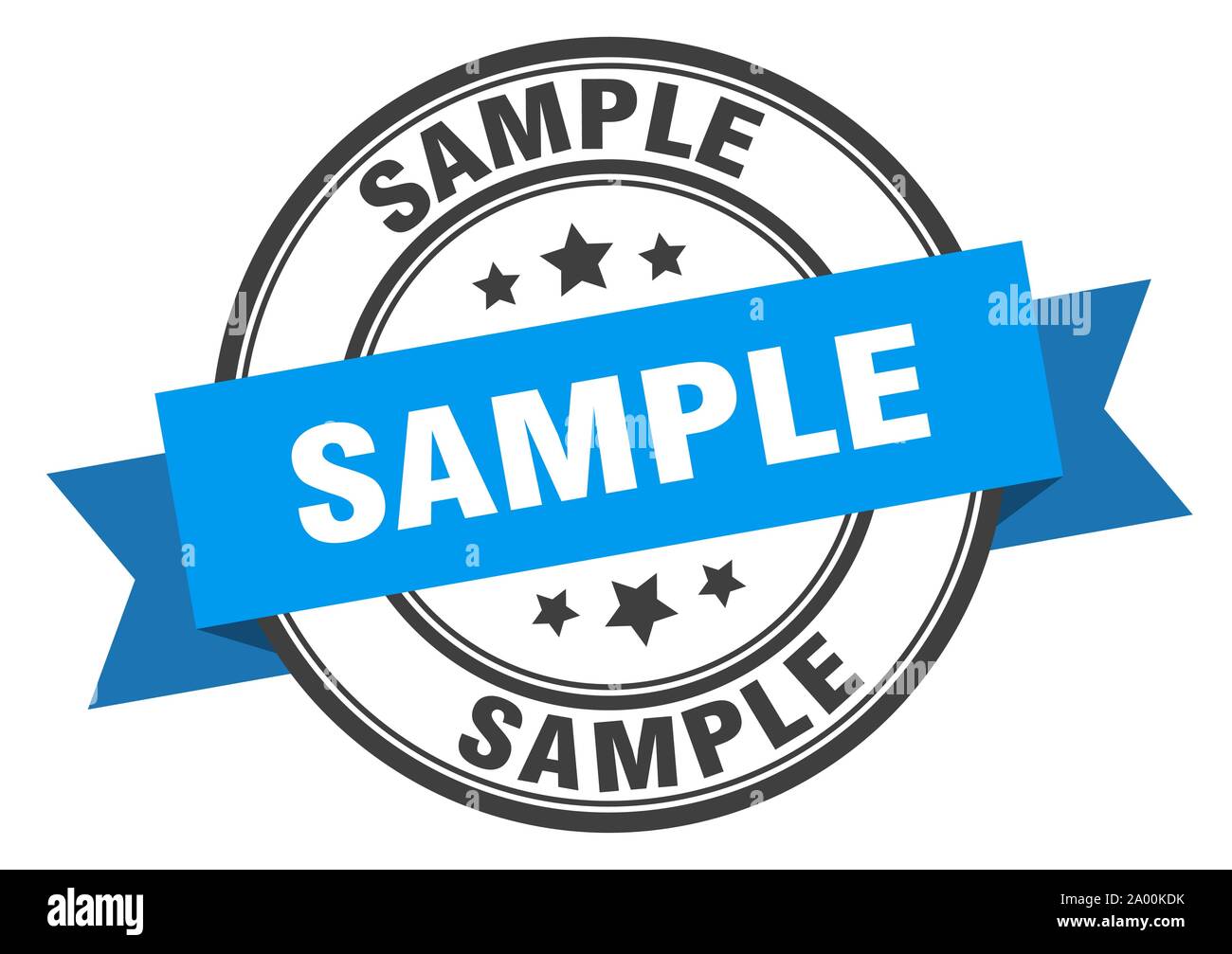 sample label. sample blue band sign. sample Stock Vector Image & Art ...