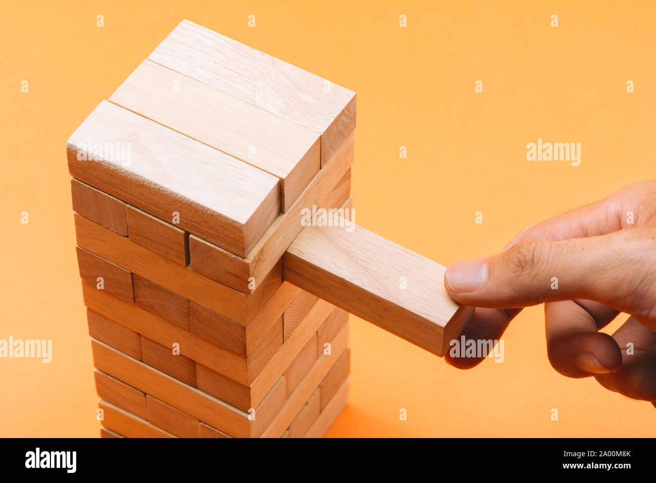 Block Tower Falling High Resolution Stock Photography and Images - Alamy