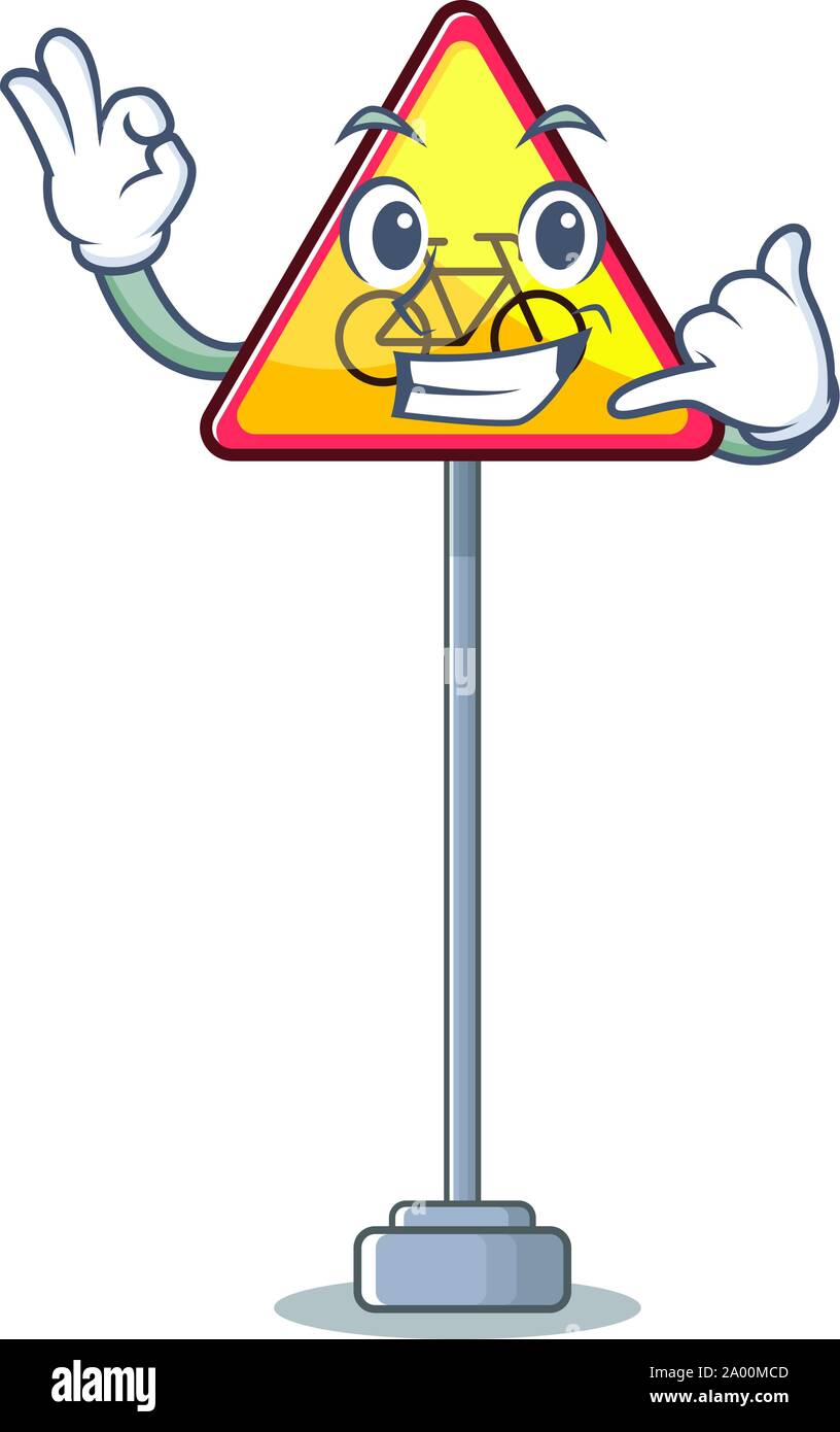 Call me no cycling cartoon on a roadside Stock Vector Image & Art - Alamy