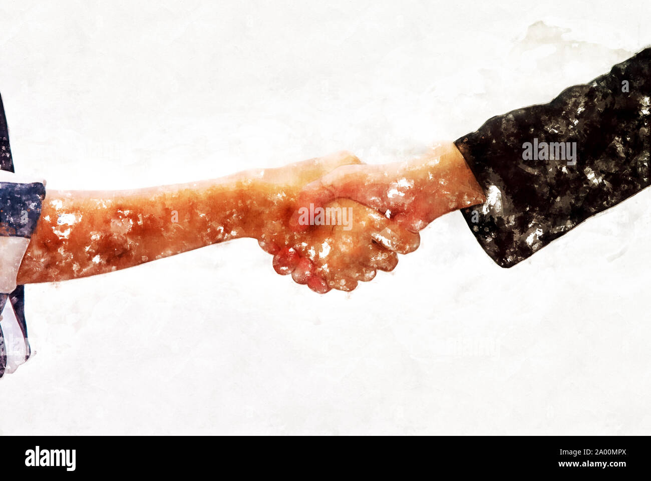 Abstract Join hands business concept and handshake concept on ...