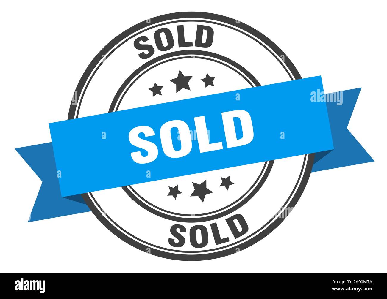 sold label. sold blue band sign. sold Stock Vector Image & Art - Alamy