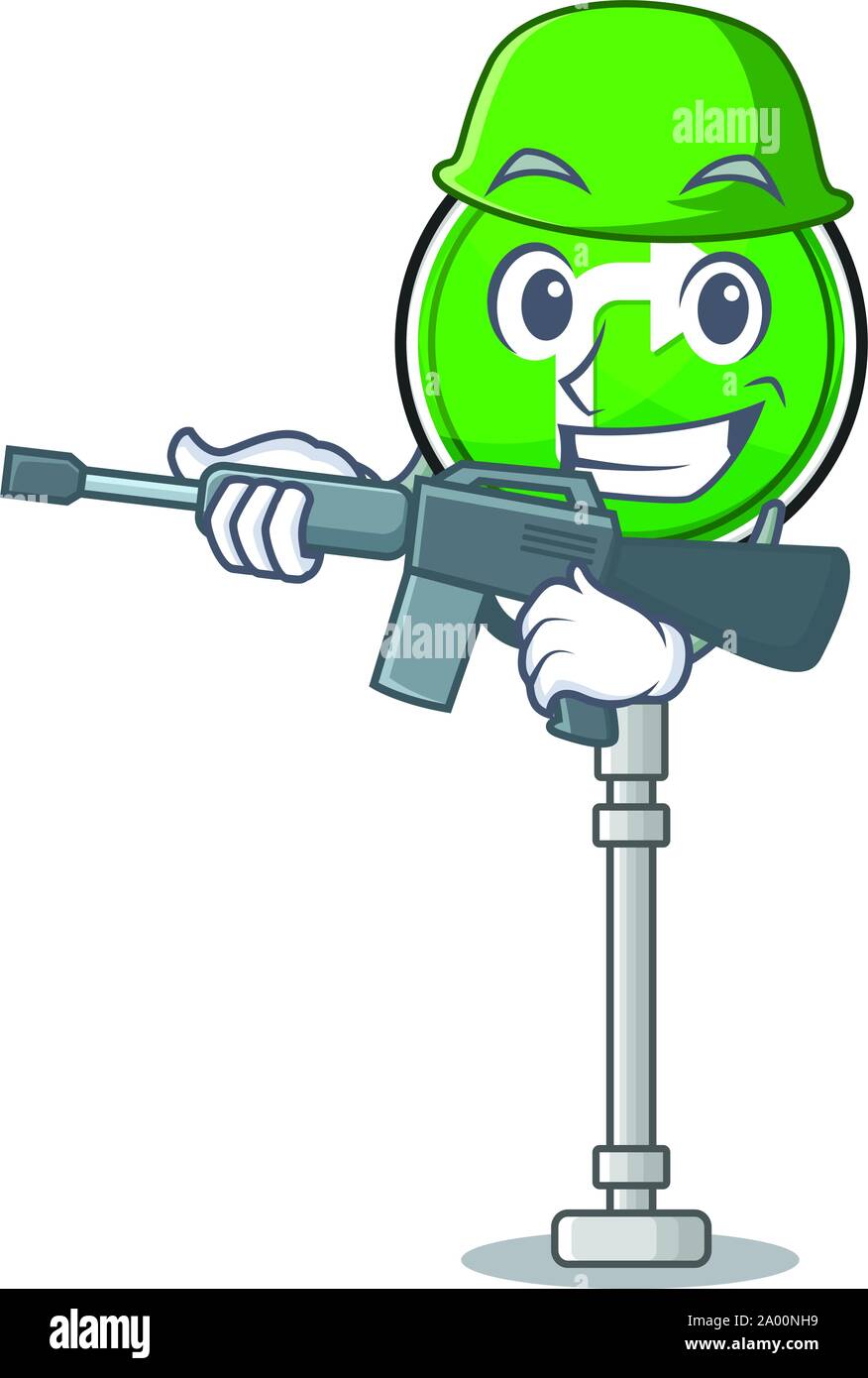 Army turn right isolated in the mascot Stock Vector Image & Art - Alamy