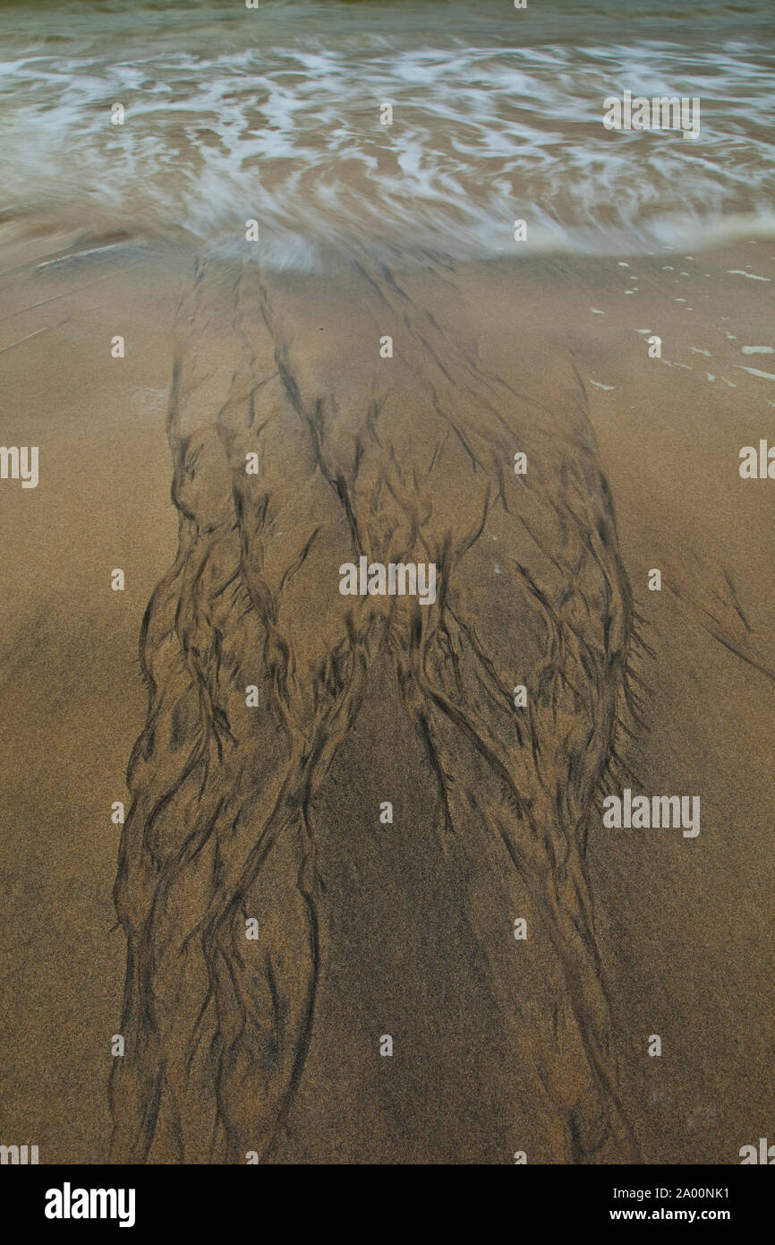 Diseños de arena (Sand Patterns). Playa Dail Beag Beach. Lewis Island ...