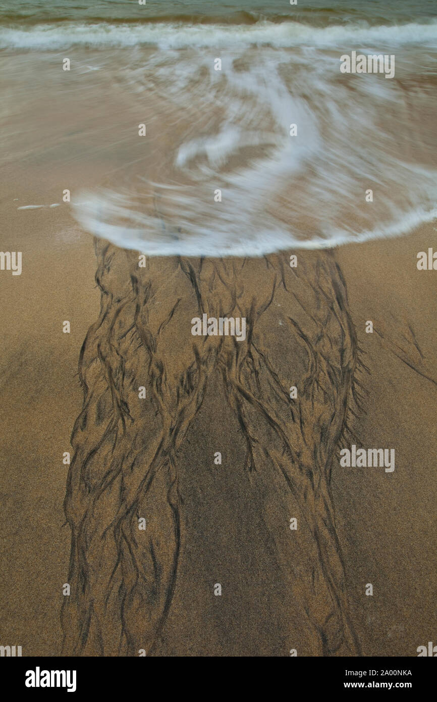Diseños de arena (Sand Patterns). Playa Dail Beag Beach. Lewis Island ...