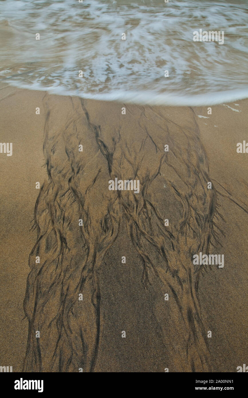 Diseños de arena (Sand Patterns). Playa Dail Beag Beach. Lewis Island ...