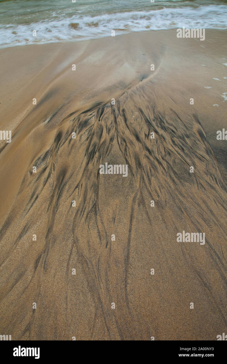 Diseños de arena (Sand Patterns). Playa Dail Beag Beach. Lewis Island ...