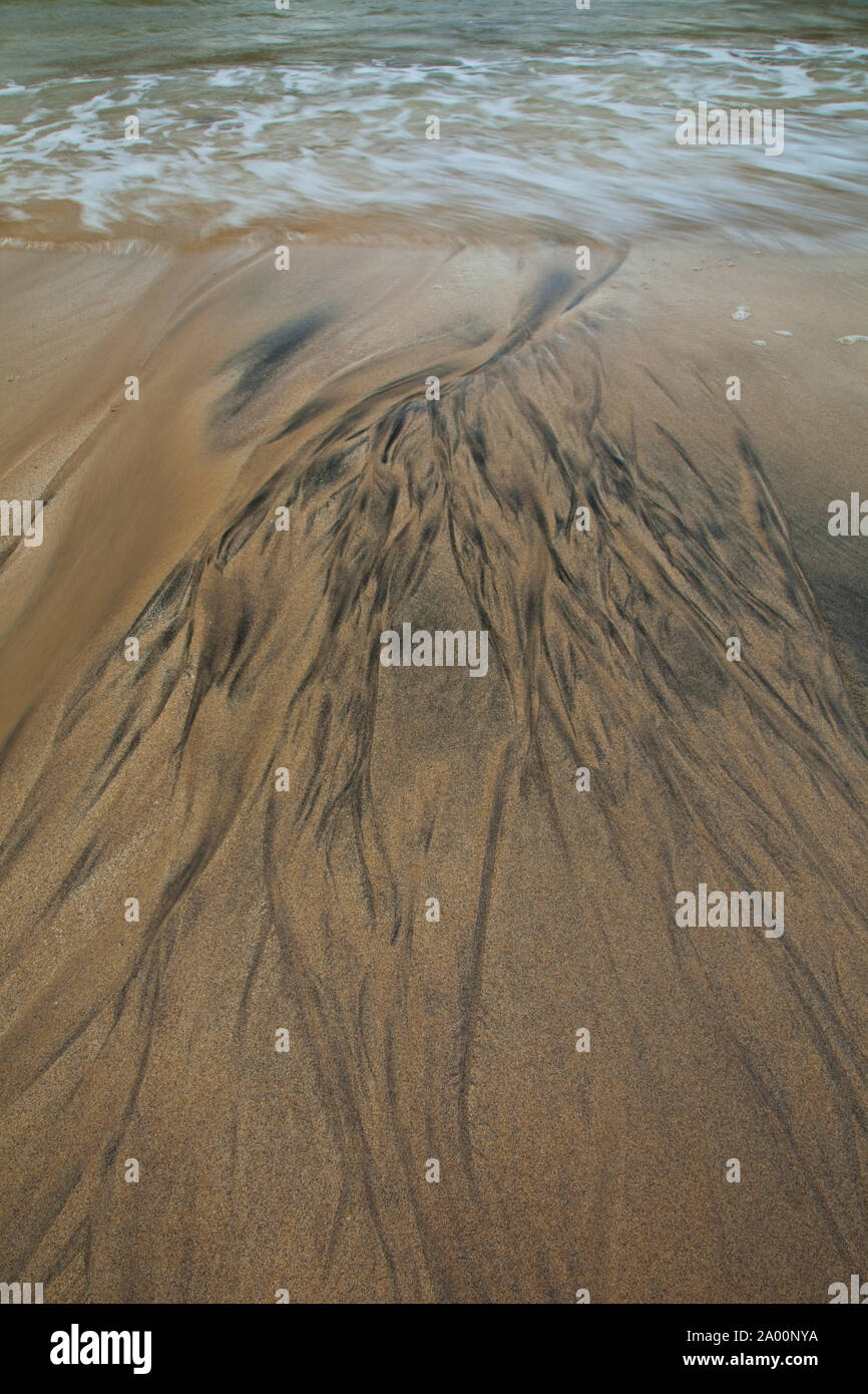 Diseños de arena (Sand Patterns). Playa Dail Beag Beach. Lewis Island ...