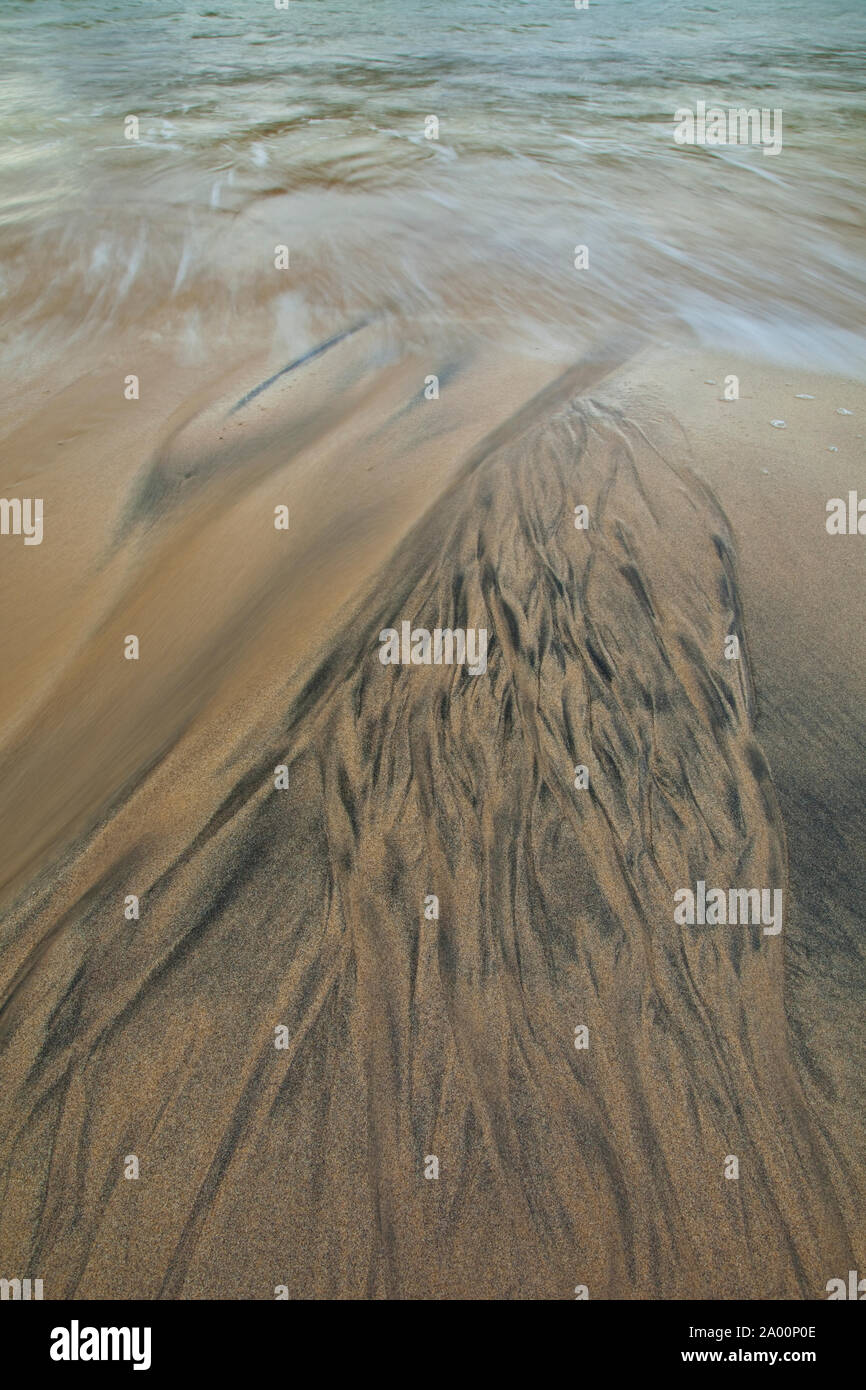 Diseños de arena (Sand Patterns). Playa Dail Beag Beach. Lewis Island ...