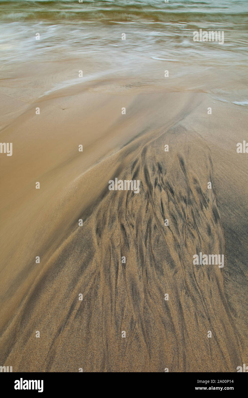 Diseños de arena (Sand Patterns). Playa Dail Beag Beach. Lewis Island ...