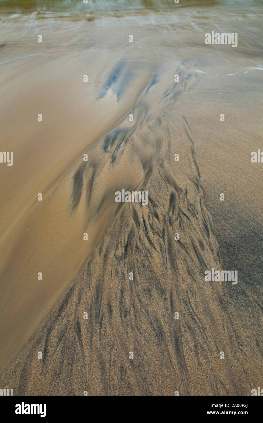 Diseños de arena (Sand Patterns). Playa Dail Beag Beach. Lewis Island ...