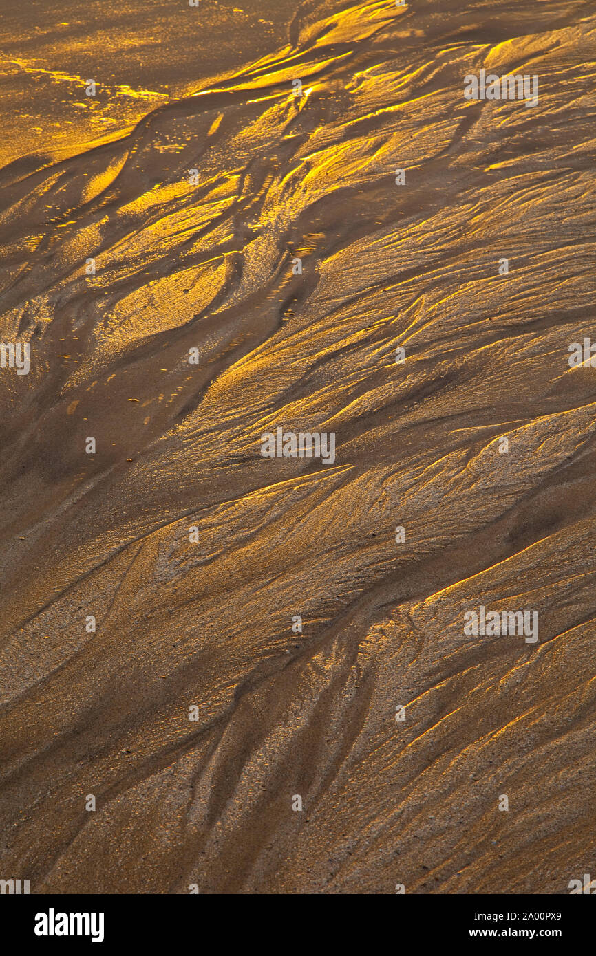 Diseños de arena (Sand Patterns). Playa Dail Beag Beach. Lewis Island ...
