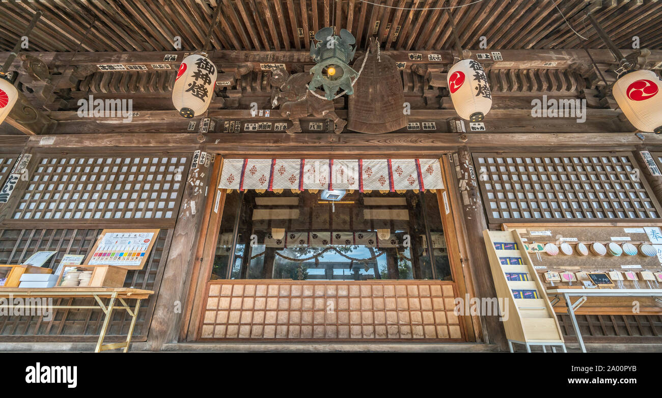 Kanazawa, Ishikawa Japan - August 22, 2018 : Panoramic view of Honden ...