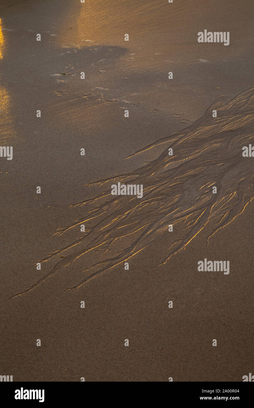 Diseños de arena (Sand Patterns). Playa Dail Beag Beach. Lewis Island ...