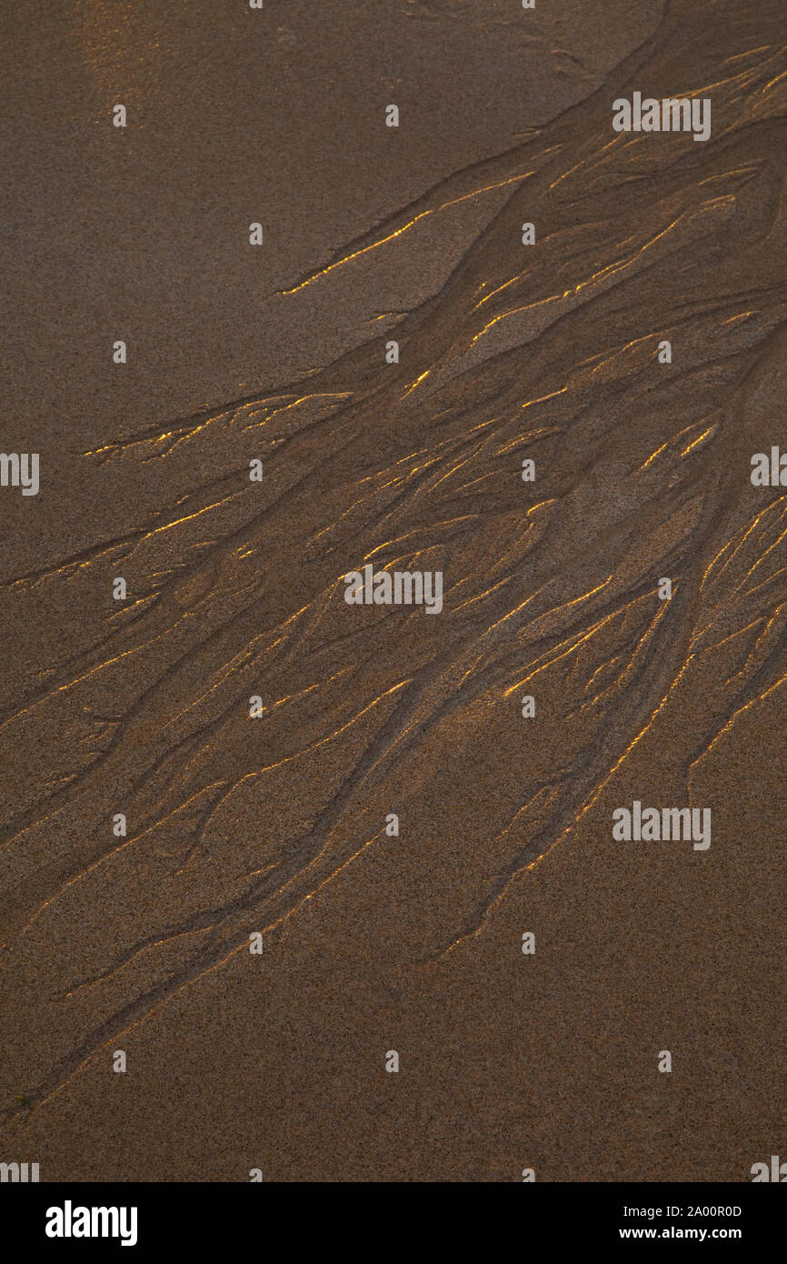 Diseños de arena (Sand Patterns). Playa Dail Beag Beach. Lewis Island ...