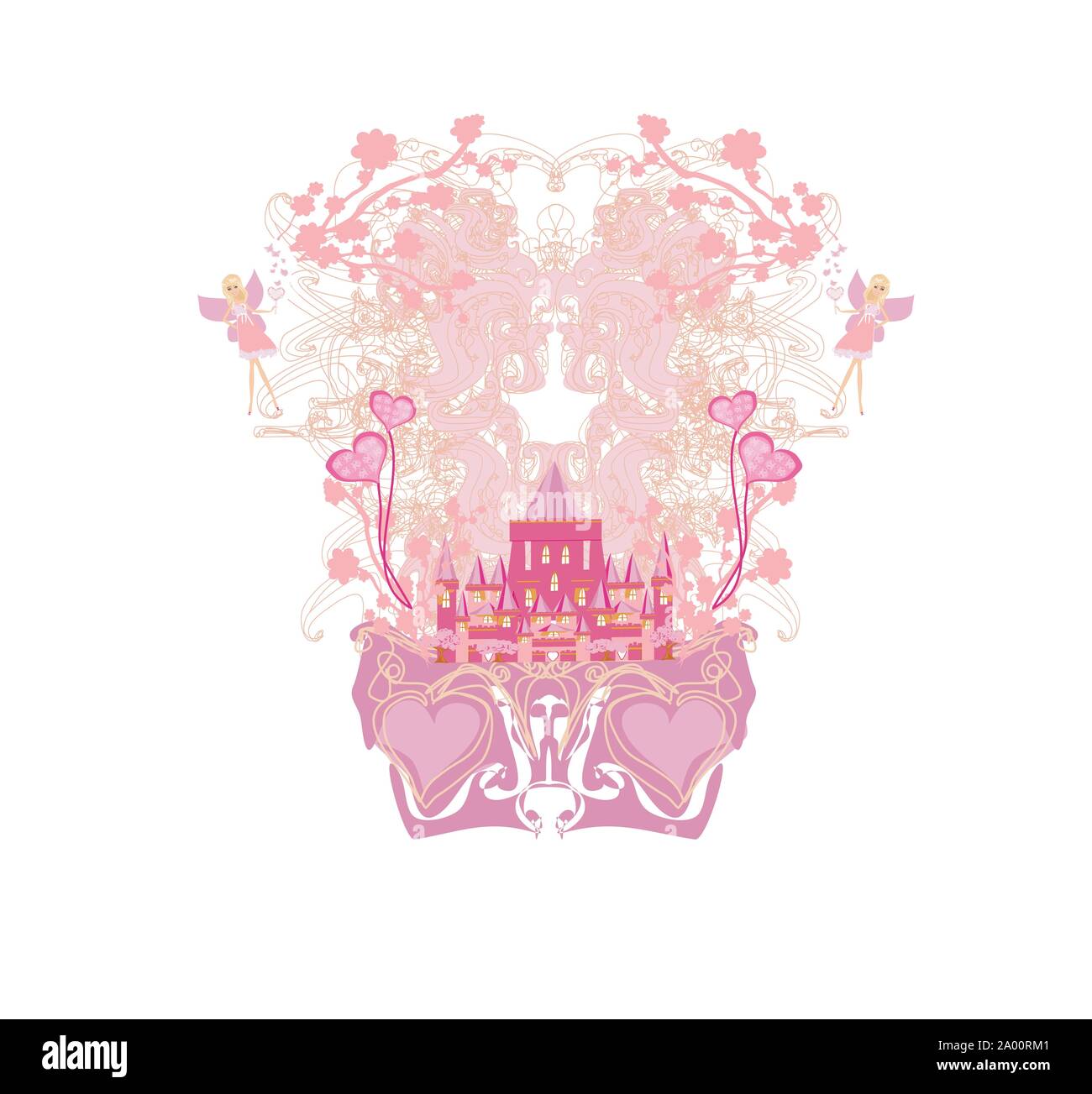 Fairytale frame with little fairies Stock Vector Image & Art - Alamy